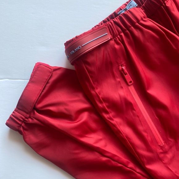 Prada | Pants & Jumpsuits | Cherry Red Prada Track Pants | Poshmark